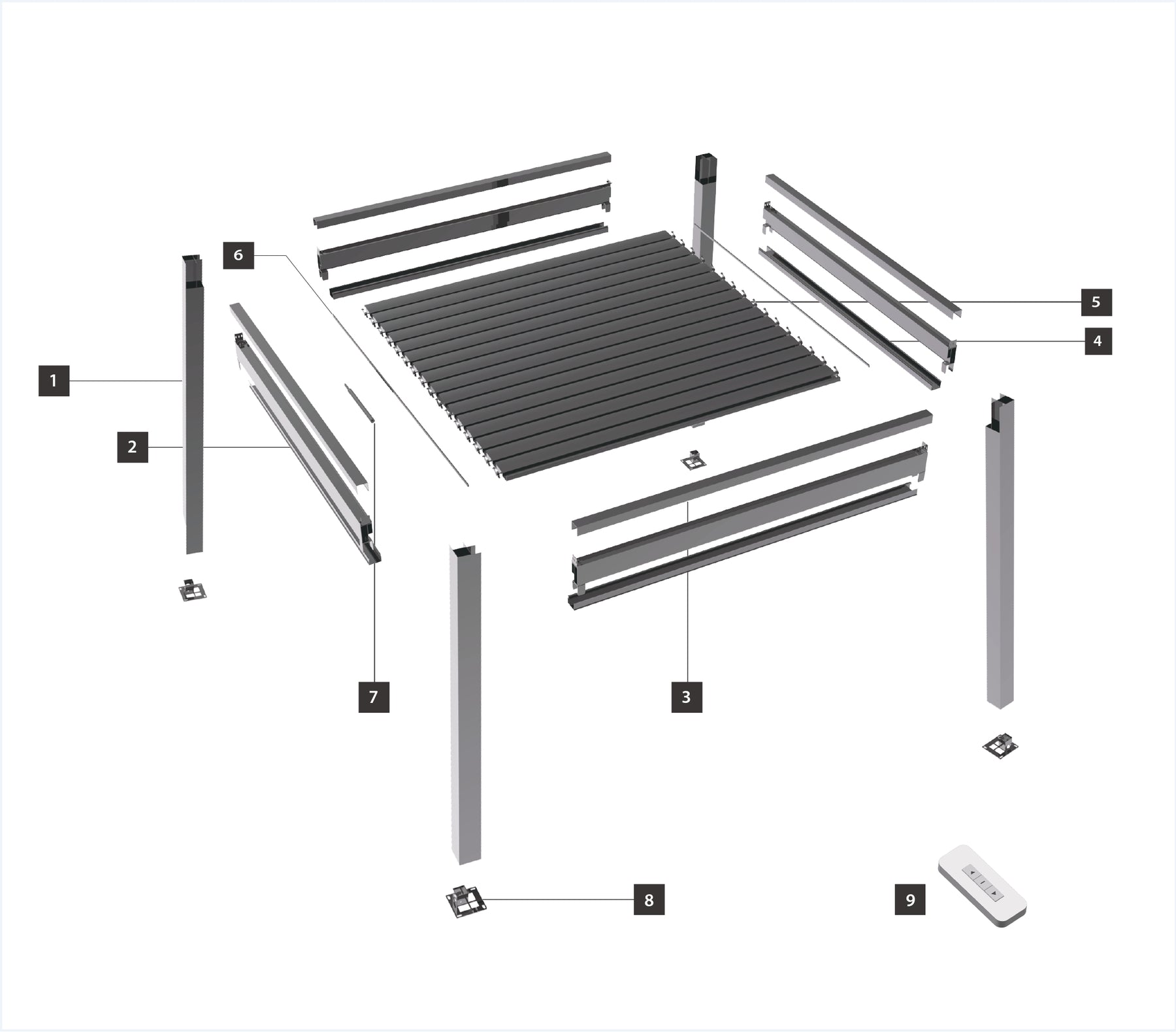 Bella Nova Aluminum Pergola | Land Supply Canada